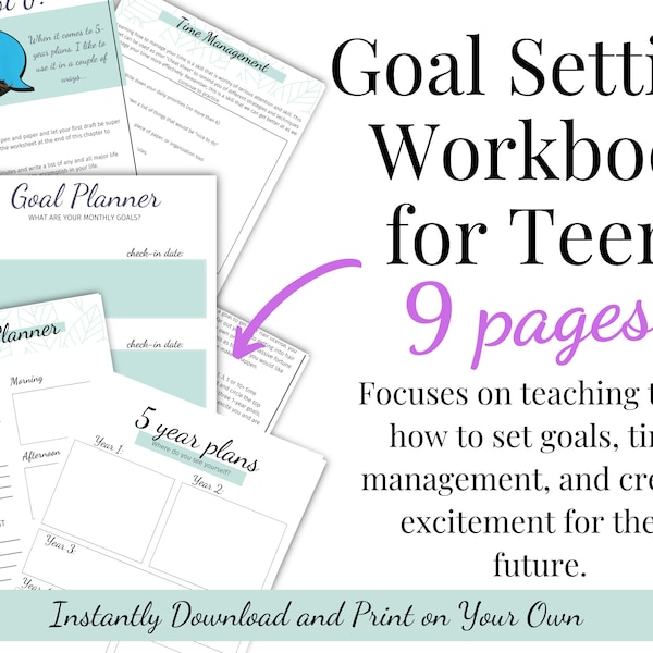 Health Goal Worksheet - Etsy