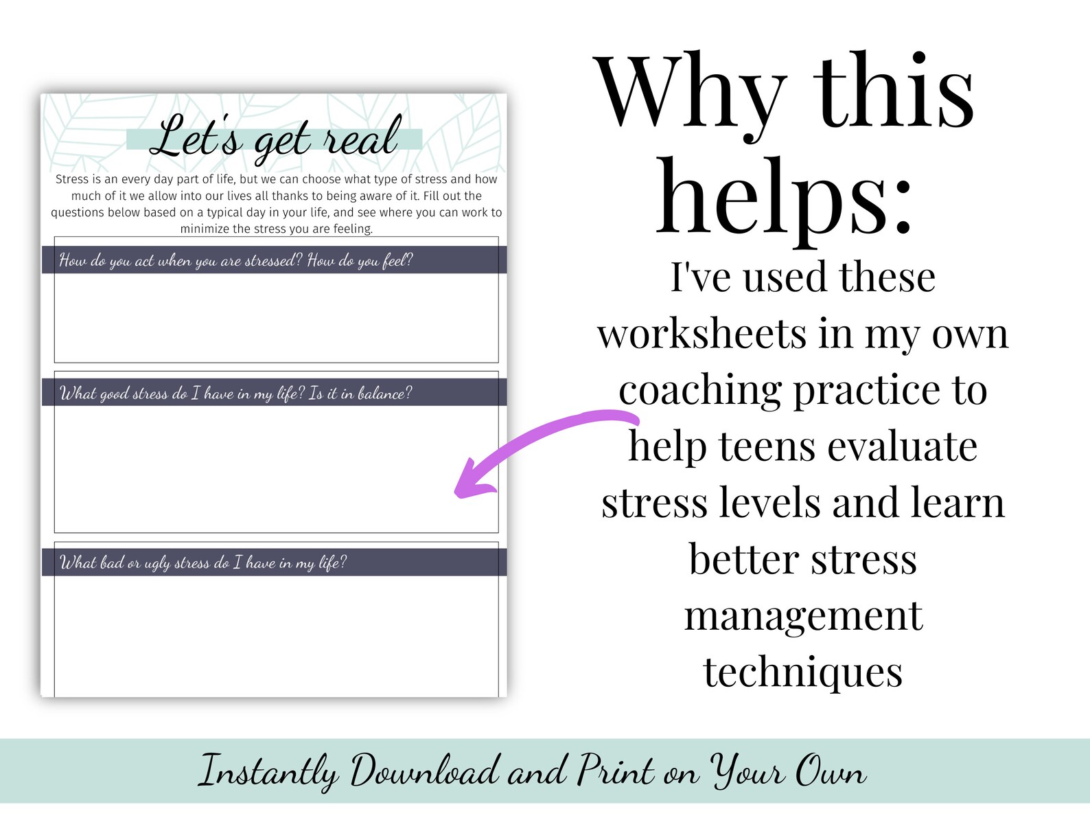 Mental Health Resources for Teens Stress Management Life Coaching ...