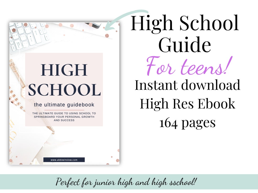 High School Guide Printable Teenage Girl Gifts Parenting Help Self ...