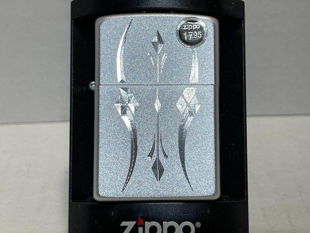Zippo Pristine Curves Etched Silver Lighter - Etsy