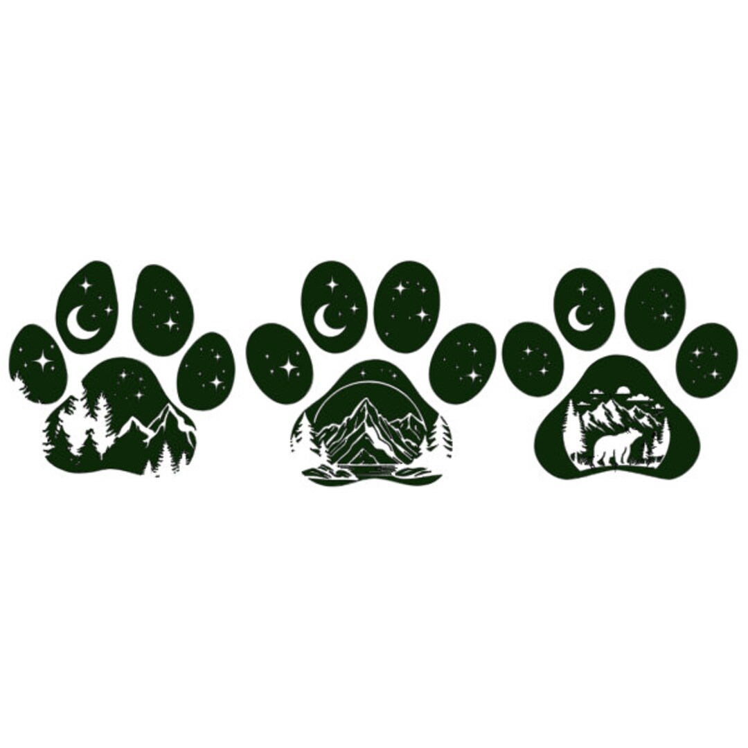 Wilderness Paws SVG - Etsy