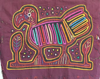 Handsawn Colombian Mola Abstract Design - Etsy