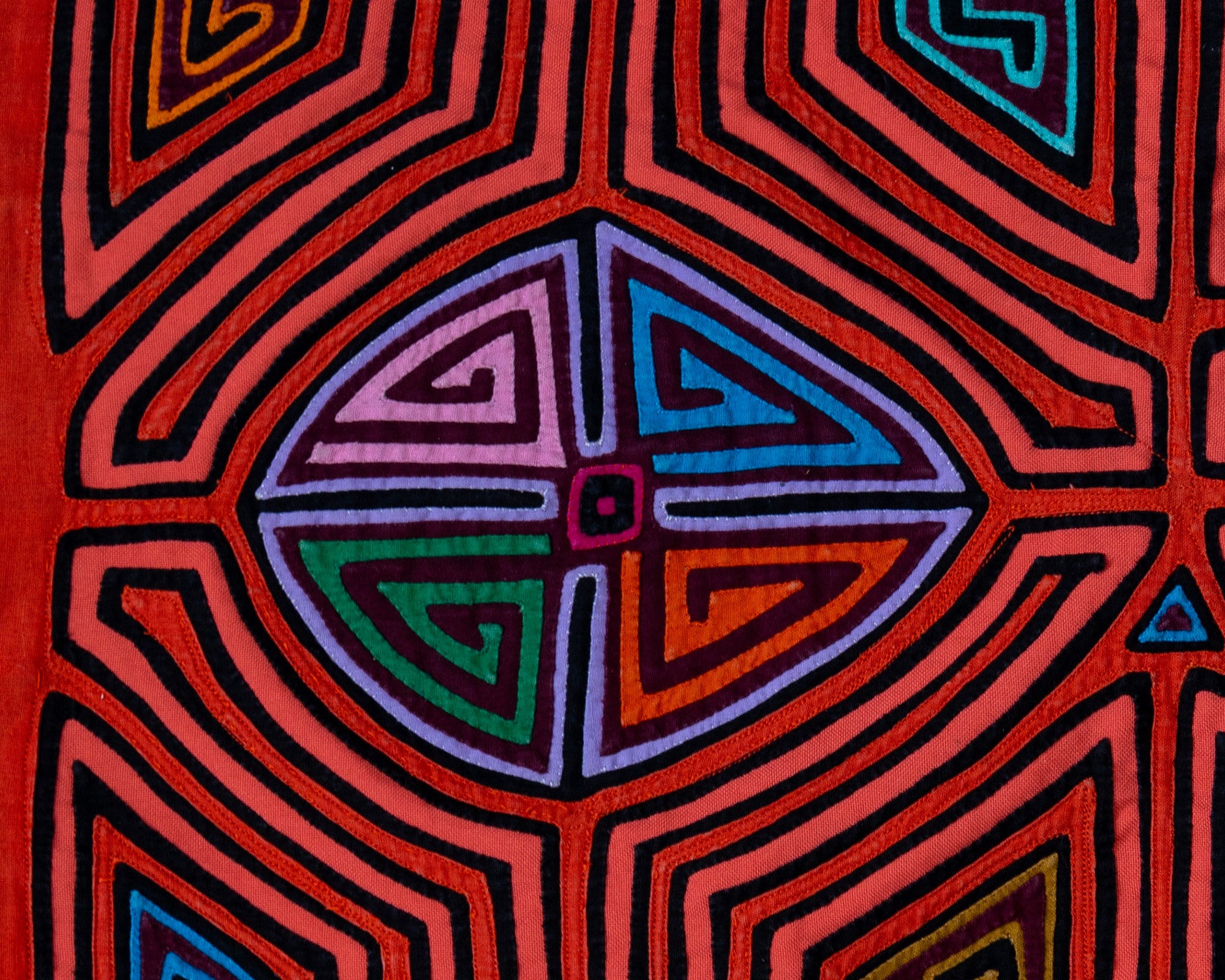 Handsawn Colombian Mola Abstract Design - Etsy