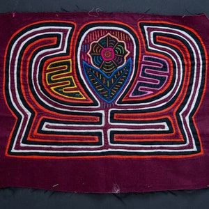Handsawn Colombian Mola Abstract Flower Design - Etsy