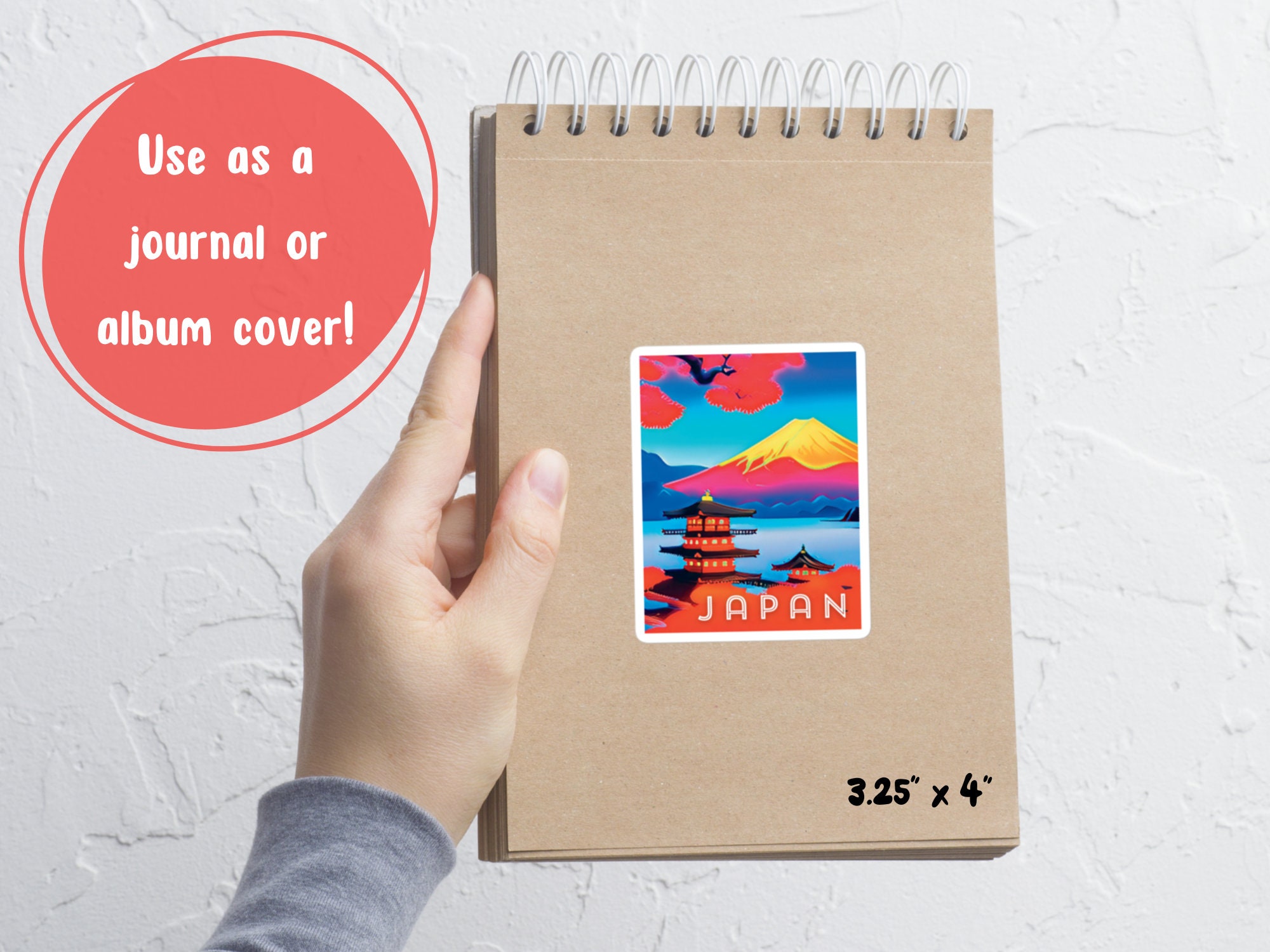 Japan Sticker, Tokyo, Mount Fuji, Vinyl Sticker, Bubble-free, Travel ...