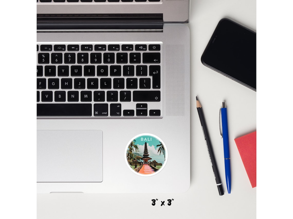Bali Sticker, Indonesia, Vinyl Sticker, Bubble-free, Travel Sticker ...