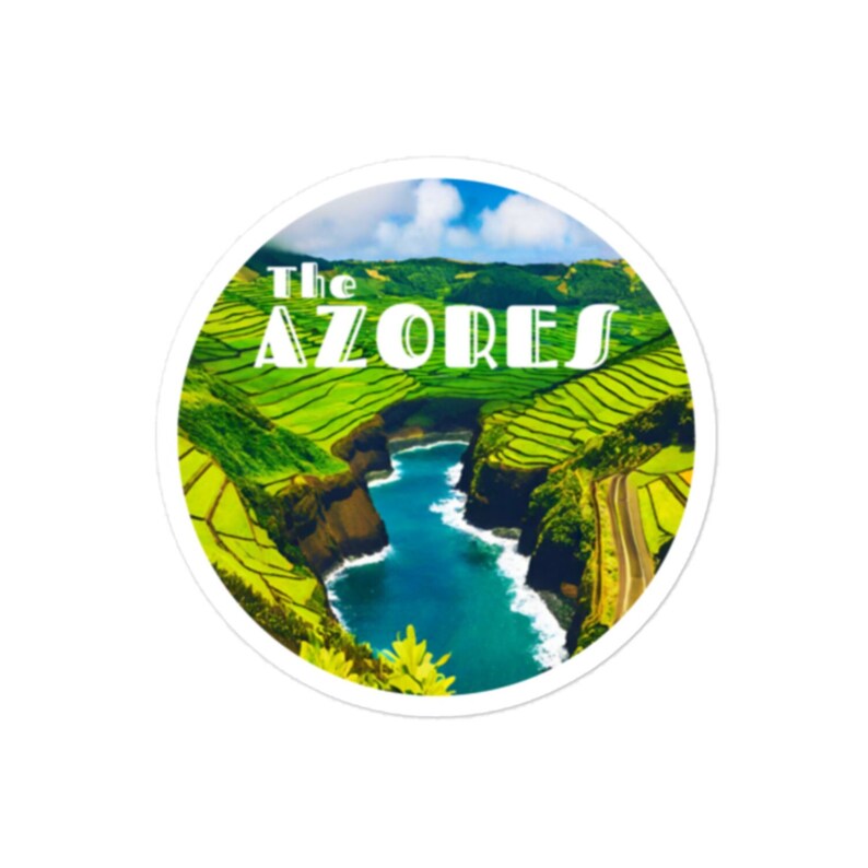 The Azores Sticker, Azore Islands, Portugal, Vinyl Sticker, Bubble-free ...