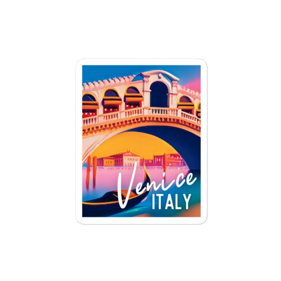 Venice Sticker, Venezia, Rialto Bridge, Vinyl Sticker, Bubble-free ...