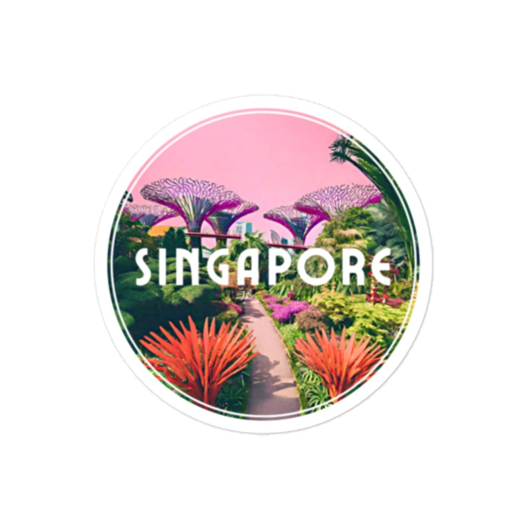 Singapore Sticker Gardens by the Bay Vinyl Sticker - Etsy