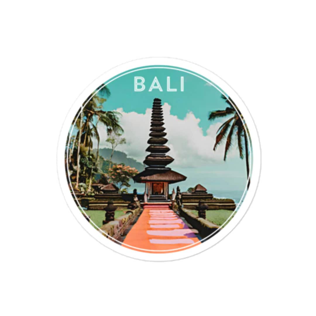 Bali Sticker, Indonesia, Vinyl Sticker, Bubble-free, Travel Sticker ...