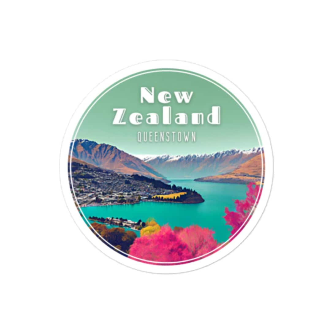 New Zealand Sticker, Queenstown, Vinyl Sticker, Bubble-free, Travel ...