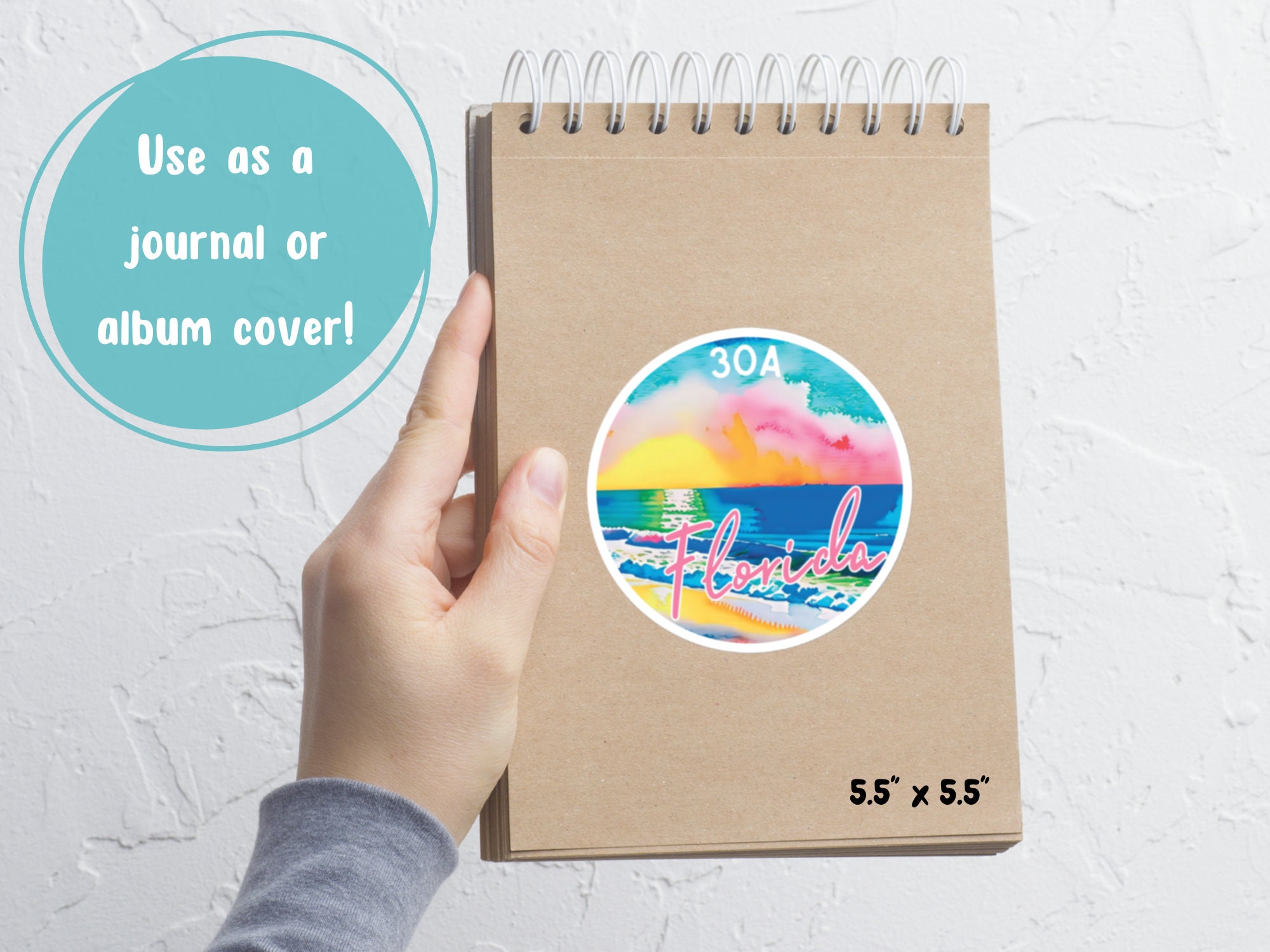 Florida 30A Sticker, Vinyl Sticker, Bubble-free, Travel Sticker, Water ...