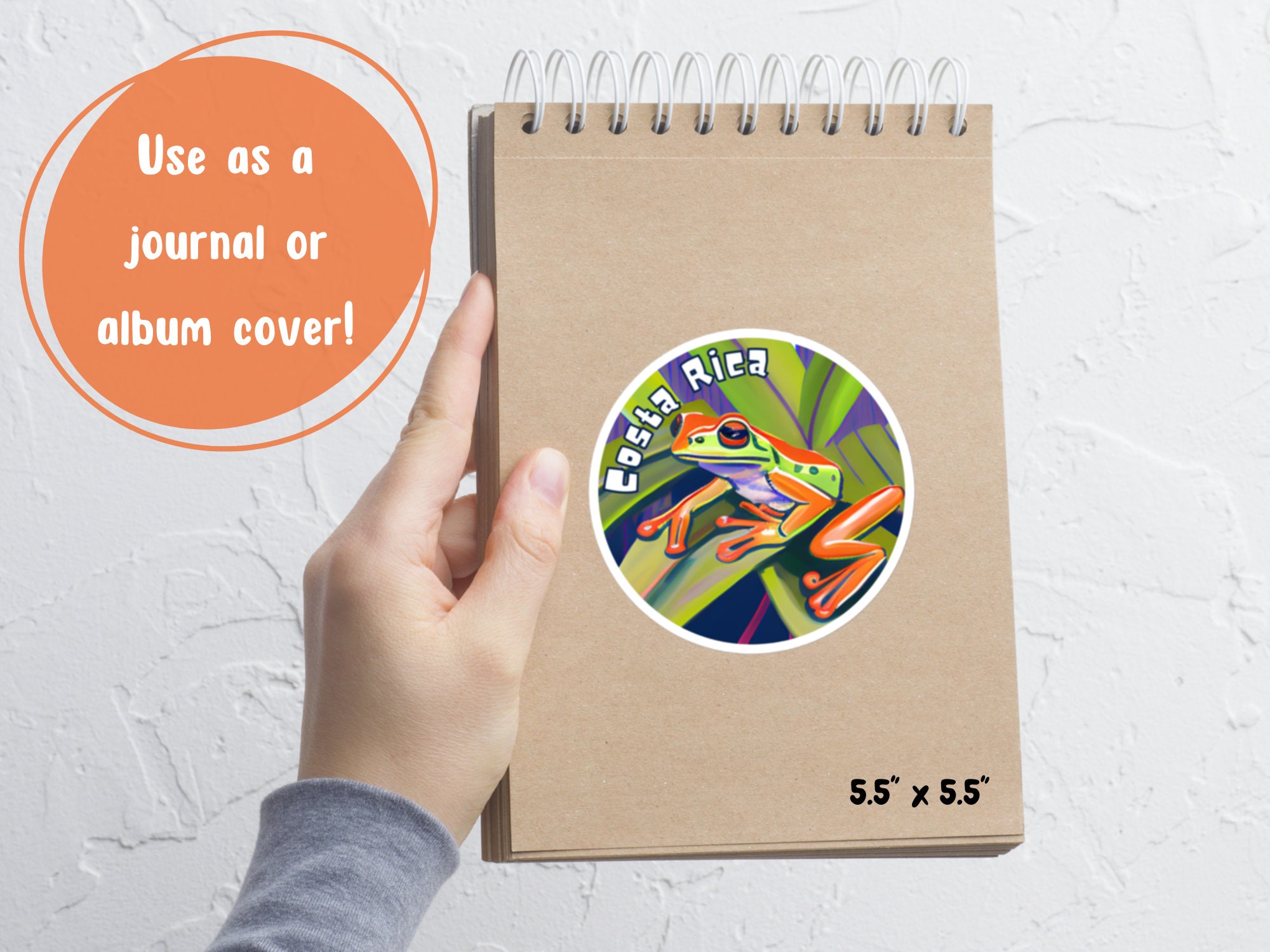 Costa Rica Sticker, Vinyl Sticker, Bubble-free, Travel Sticker, Water ...