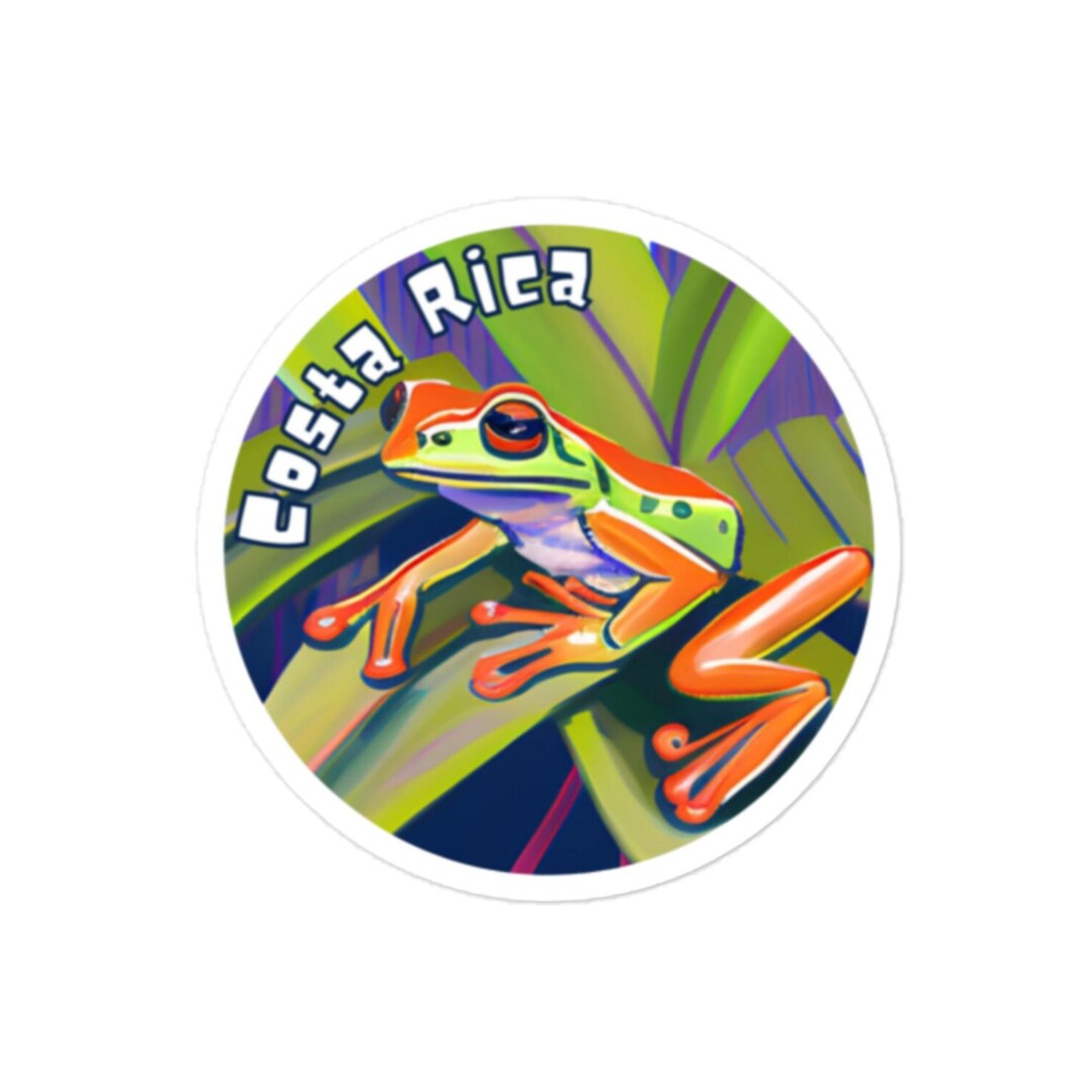 Costa Rica Sticker, Vinyl Sticker, Bubble-free, Travel Sticker, Water ...