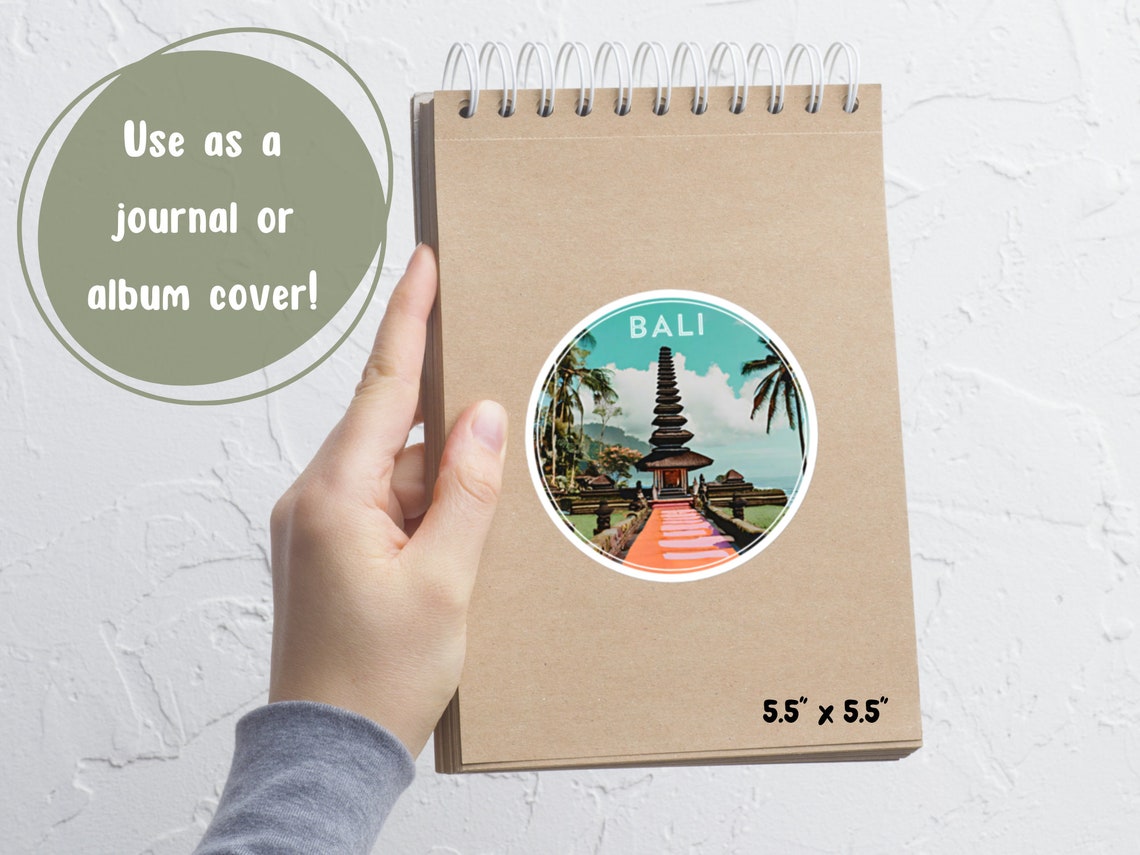 Bali Sticker, Indonesia, Vinyl Sticker, Bubble-free, Travel Sticker ...