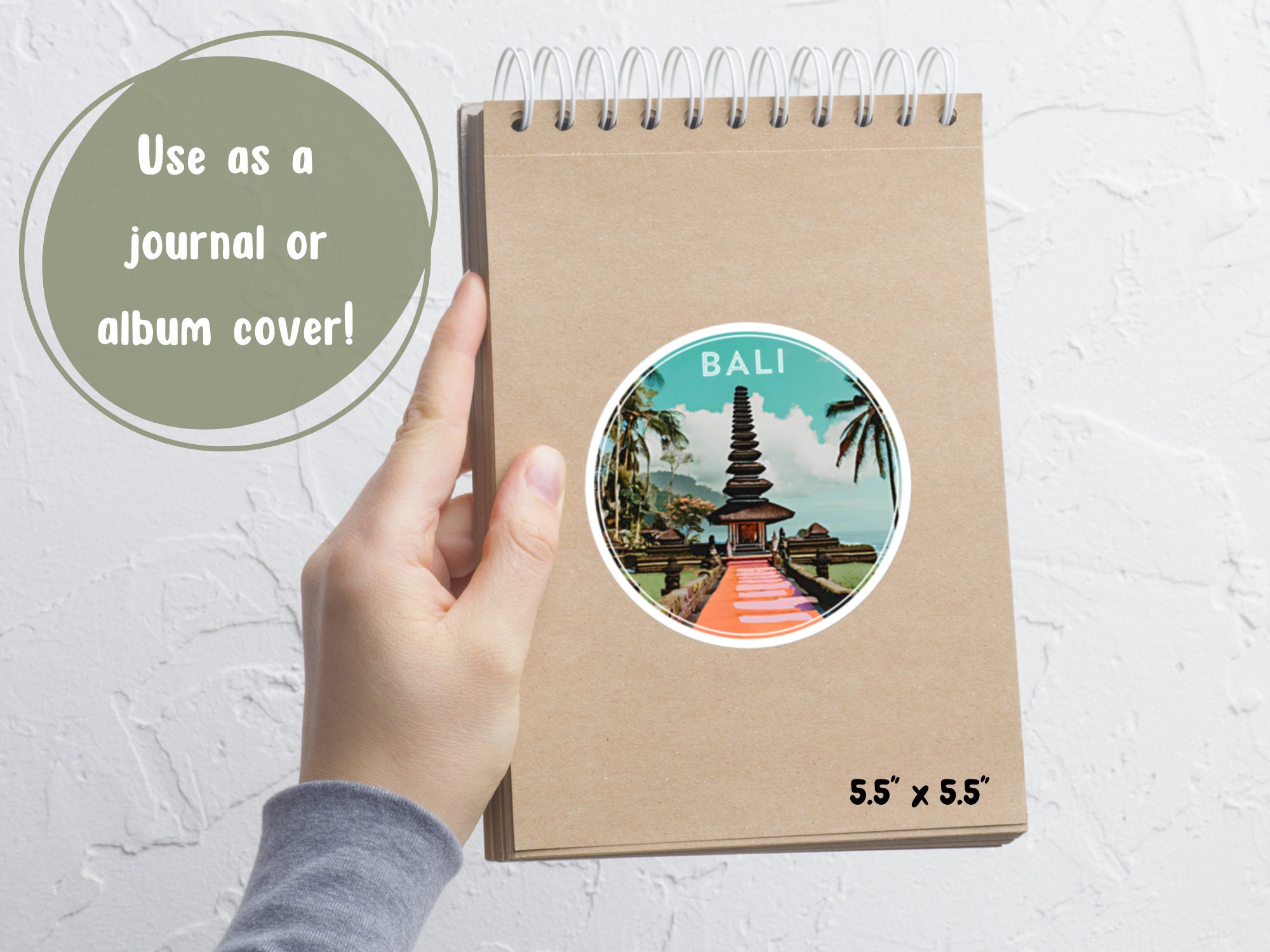 Bali Sticker, Indonesia, Vinyl Sticker, Bubble-free, Travel Sticker ...