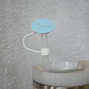 Stanley Quencher Straw Topper, Bride, Bridesmaid, Maid of Honor ...
