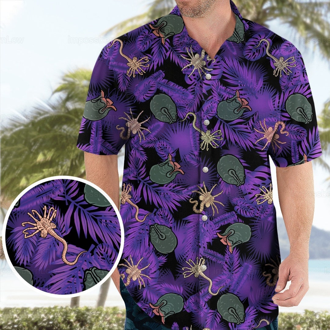Alien Facehugger Hawaiian Shirt Alien Facehugger Shirt - Etsy UK