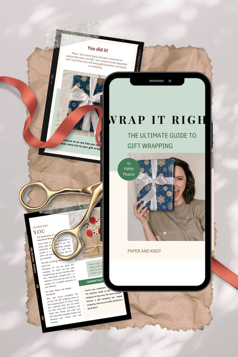 Gift Wrapping Digital Download Ebook- How to Wrap Presents and Wrap It ...