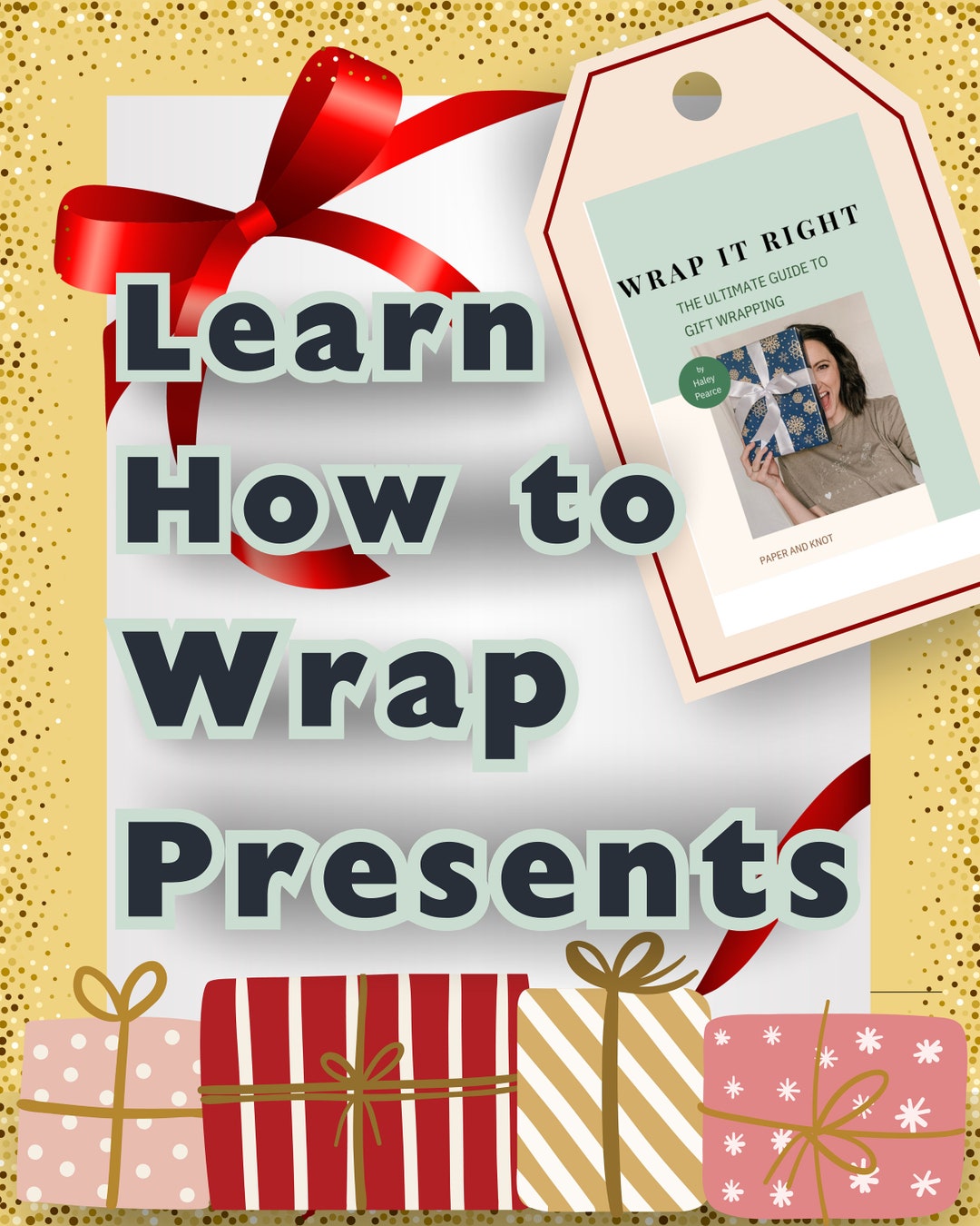 Gift Wrapping Digital Download Ebook- How to Wrap Presents and Wrap It ...