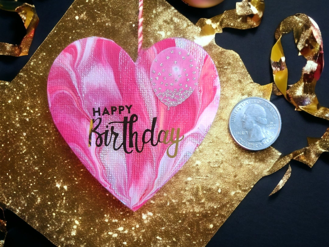 3x3 Canvas Magnet Birthday Heart - Etsy