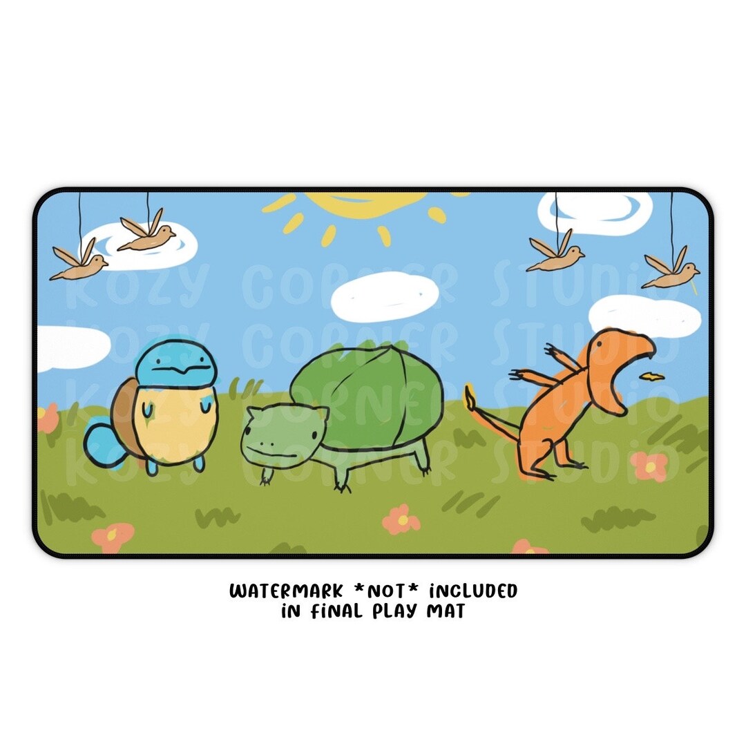 Pokenot Play Mat OG Starters - Etsy