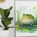 Watercolour Frog Wall Print, Froggie Wall Picture, Cute Frog Printable ...