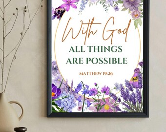 Bible Scripture Printable Wall Art - Etsy