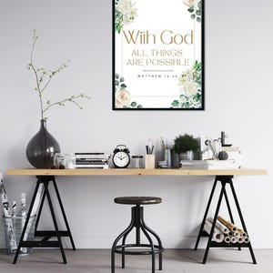 Bible Verse Printable Art, Christian Wall Art, Bible Scripture Poster ...