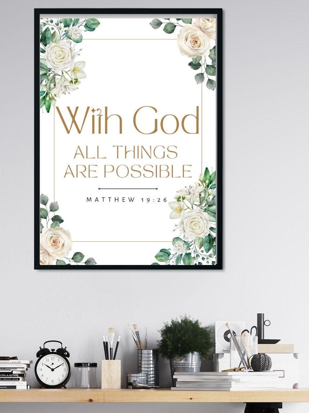 Bible Verse Printable Art, Christian Wall Art, Bible Scripture Poster ...