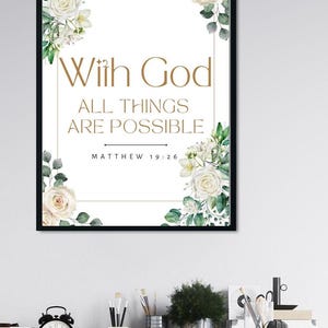 Bible Verse Printable Art, Christian Wall Art, Bible Scripture Poster ...