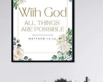 Bible Scripture Printable Wall Art - Etsy