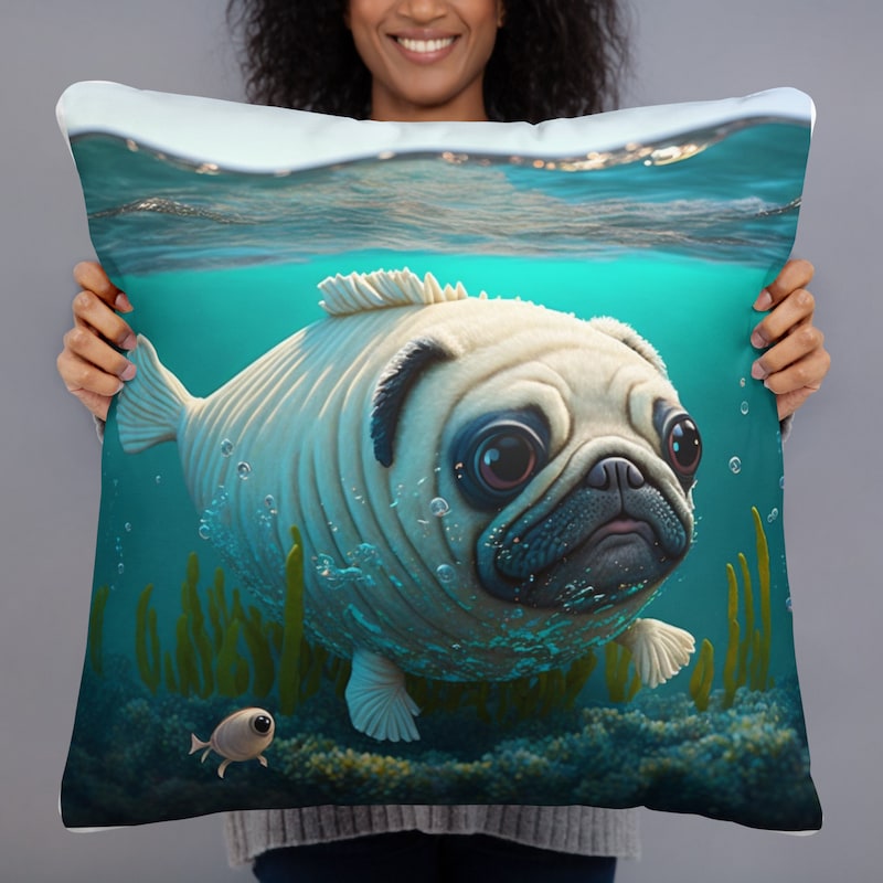 Pug Pillow - Etsy