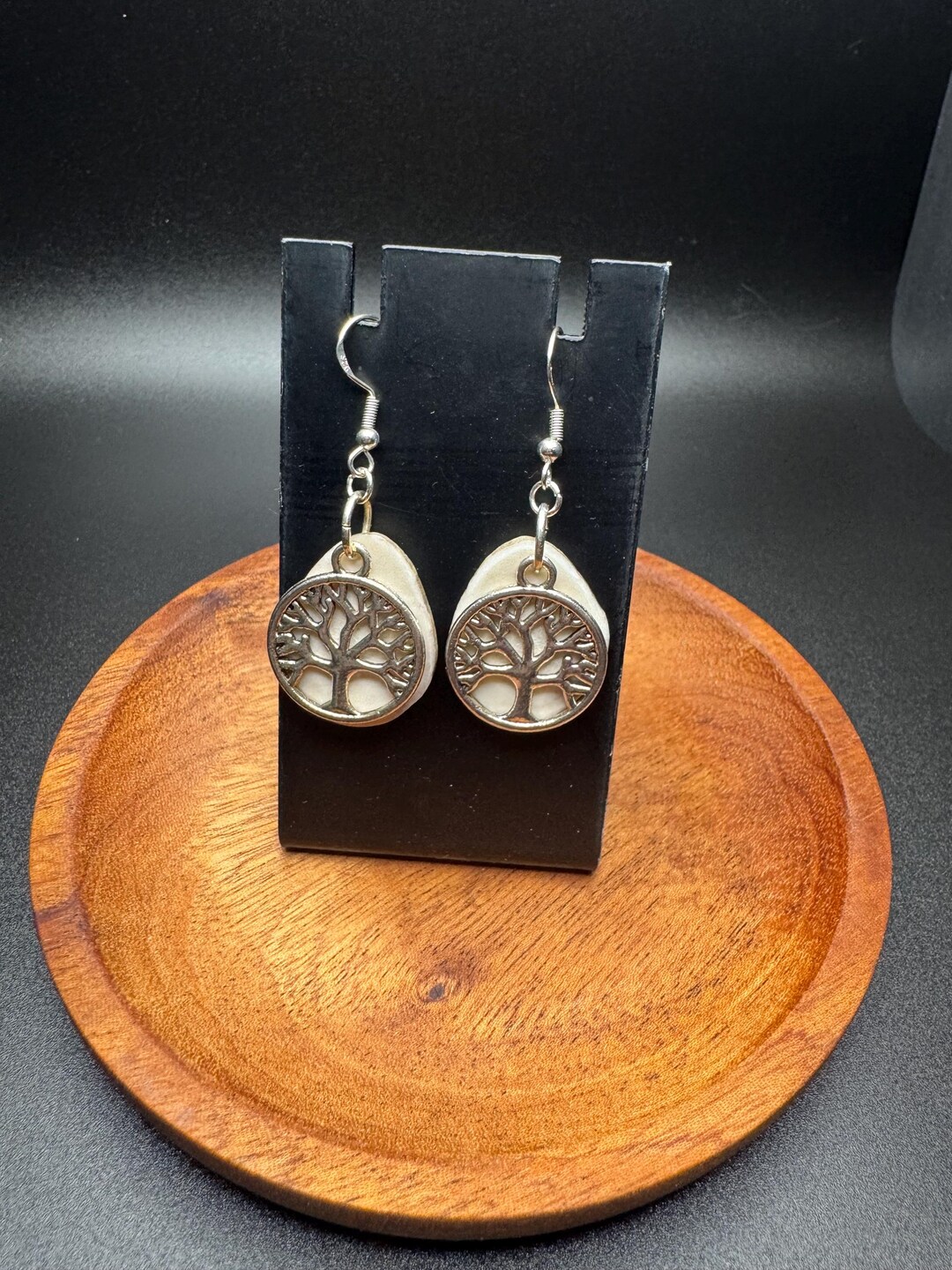 Handmade Antler Earrings Tree of Life Dangle Earrings - Etsy