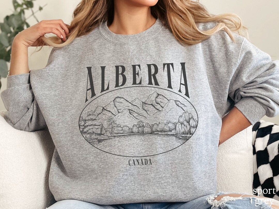 Alberta Sweatshirt Retro Moraine Lake Louise Sweatshirt Canadian Banff ...