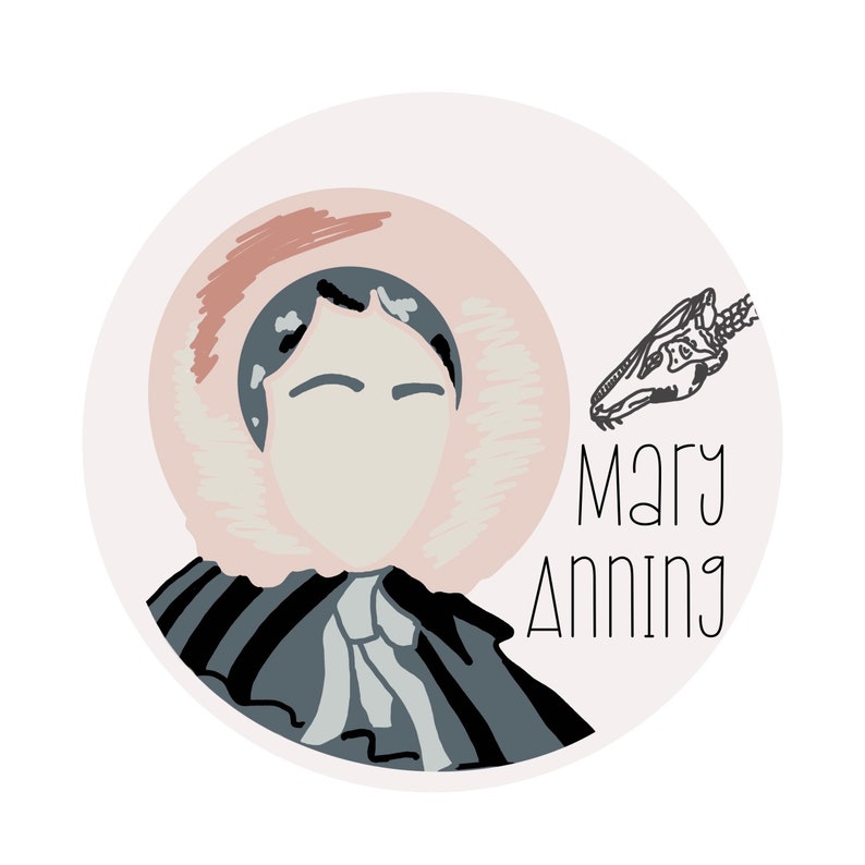 MARY ANNING Vinyl Sticker Women in STEM Science Stickers Laptop ...