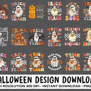 Ghost Reading Book Png, Teacher Halloween Png, Librarian Png, Book ...