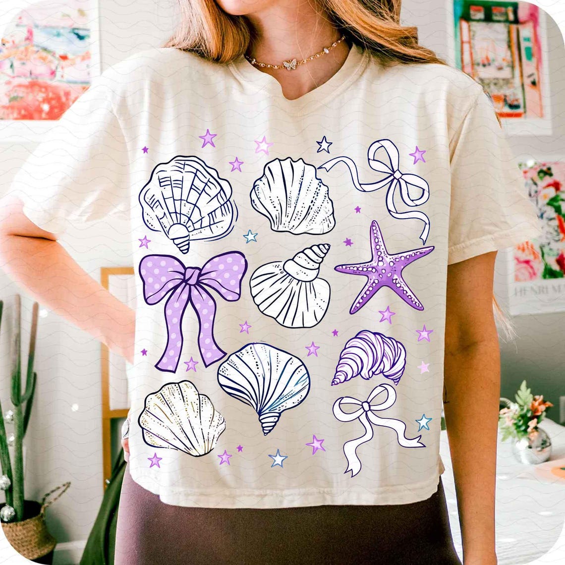 Coquette Seashell Png, Retro Summer Png, Summer Vibes Png, Beach Png ...