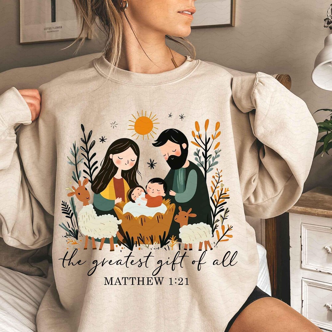 Christmas Manger Nativity Scene Digital PNG, the Greatest Gift, Matthew ...