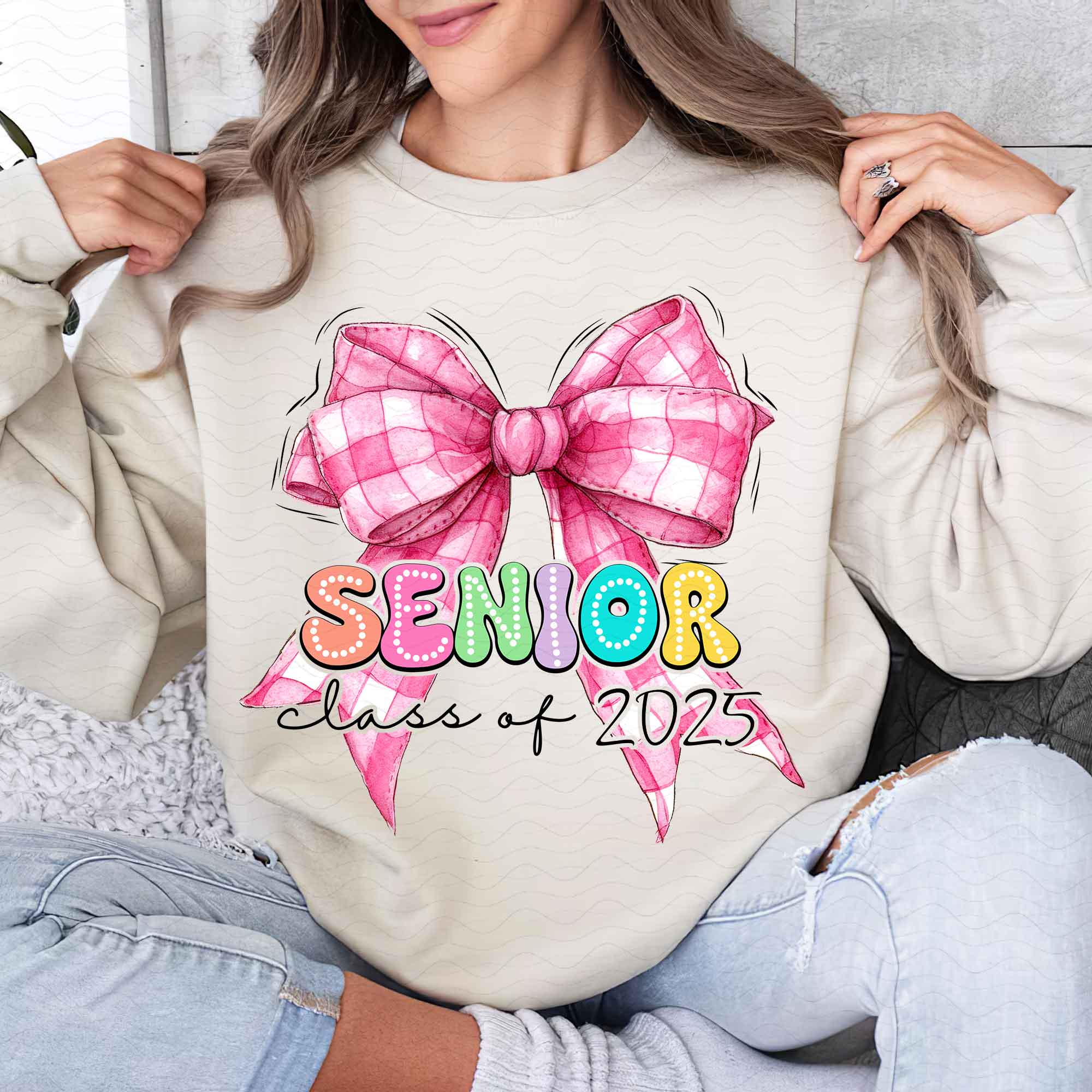 Coquette Senior PNG, Class of 2025 Png, Retro Graduation PNG, Doodle ...