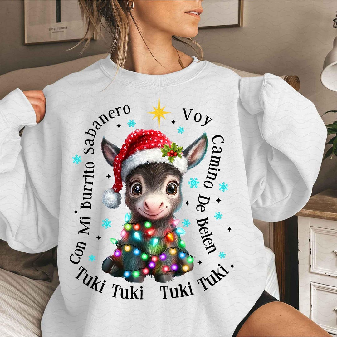 Mi Burrito Sabanero Mexican PNG, Feliz Navidad Digital Download, Tuki ...