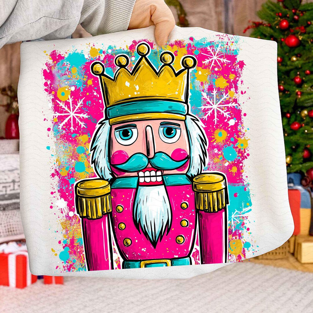 Preppy Watercolor Nutcracker Png, Glitter Nutcracker Design, Ya'll Are ...