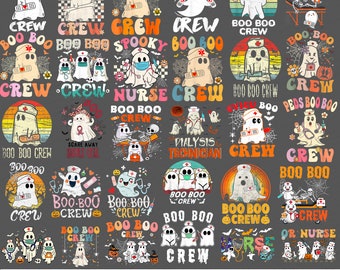 Ghost Nurses PNG, Nurse Halloween PNG, Halloween Nursing PNG, Boo Boo ...