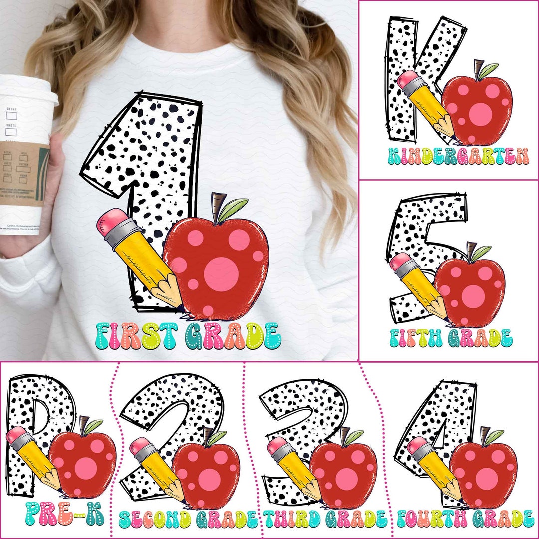 Retro Back to School Png Bundle, Team Grade Png, Retro Teacher Png ...