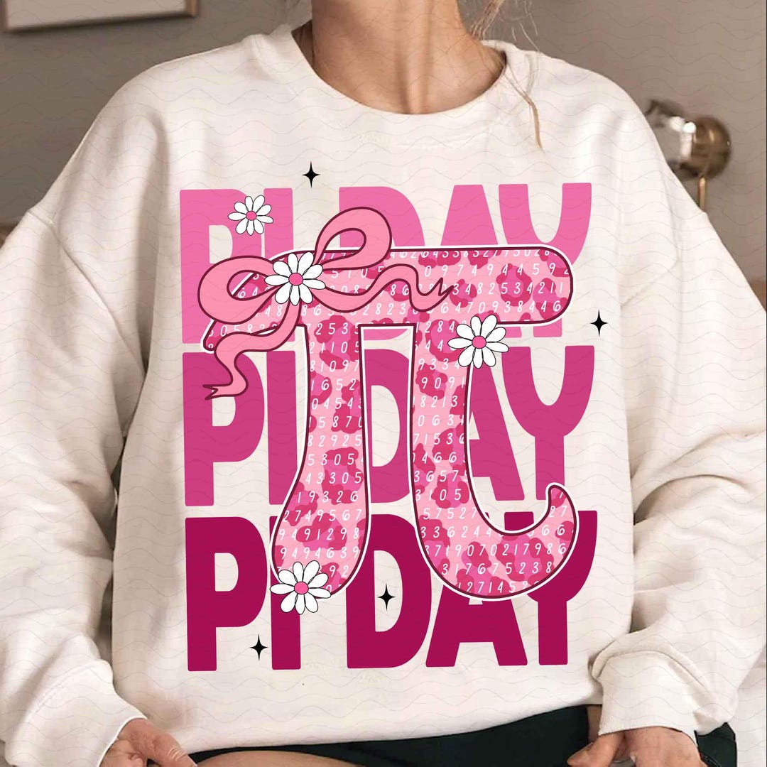 Pink Pi Day Coquette PNG, 3.14 Day Png, Teacher Math Png, Pi Day Bow ...