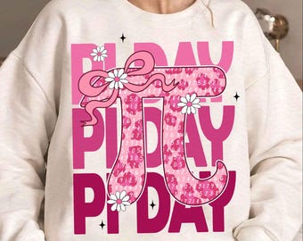 Pink Pi Day Coquette PNG, 3.14 Day PNG, Teacher Math Png, Pi Day Bow ...