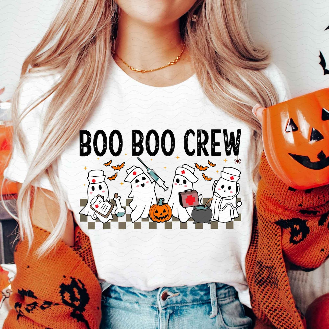 Boo Boo Crew PNG File, Ghost Nurse Png, Funny Nurse Png, Cute Ghost Png ...
