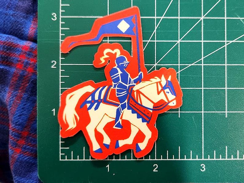 Medieval Knight Middle Ages Jousting Waterproof Vinyl Stickers | Castle ...