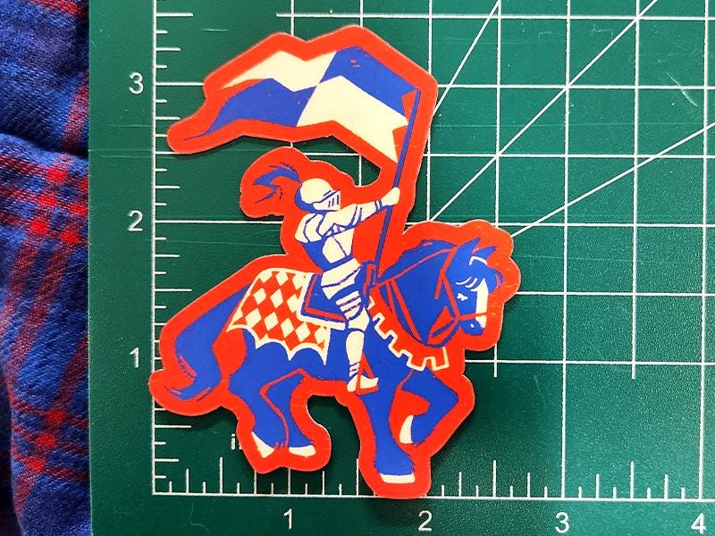Medieval Knight Middle Ages Jousting Waterproof Vinyl Stickers | Castle ...