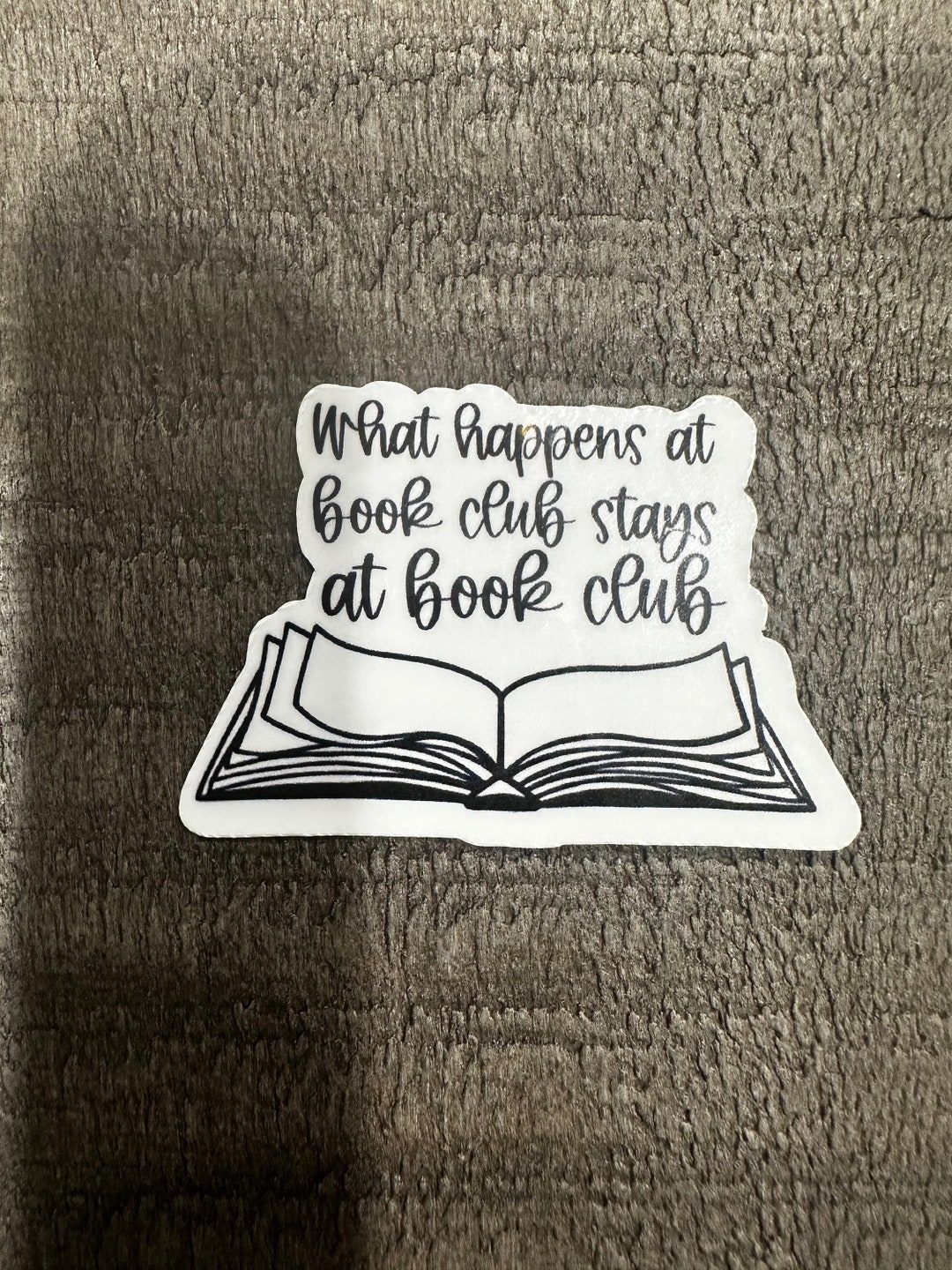 What Happens in Book Club Stays in Book Club Sticker - Etsy
